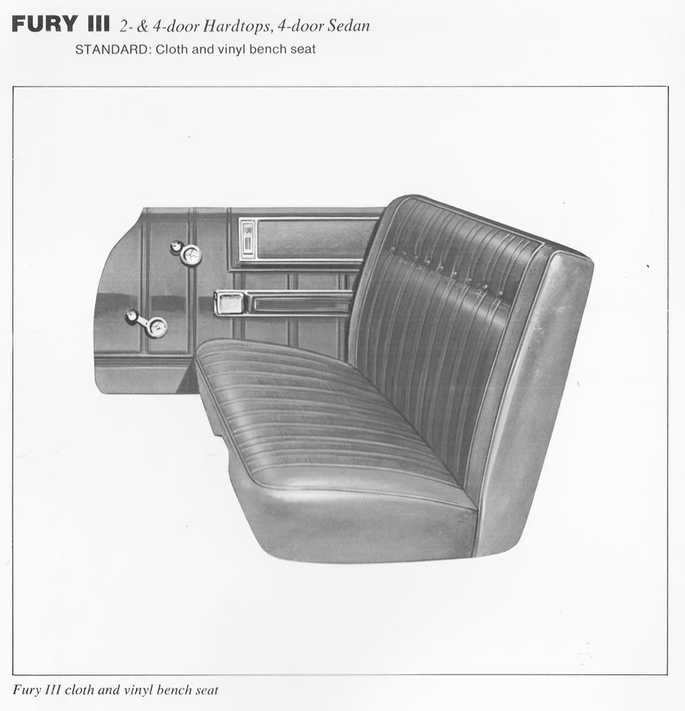 1969 Plymouth Fury III 2-Door Hardtop Trim M1G Complete Interior – SMS ...