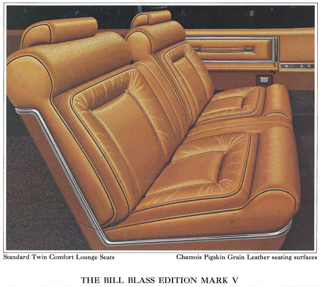 1977 Lincoln Continental Mark V Bill Blass Edition - Complete Interior ...