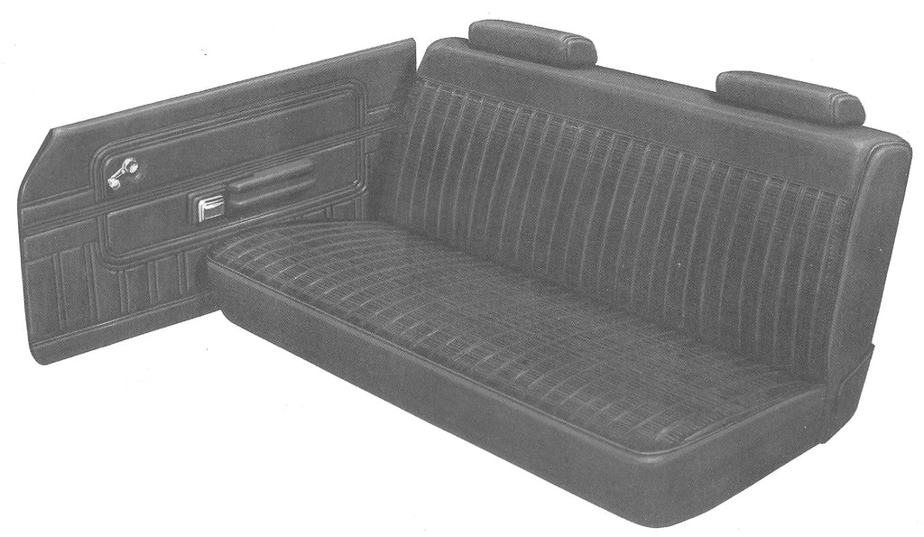 1978 Ford LTD II S 4-Door Pillared Hardtop Trim BT Complete Interior ...
