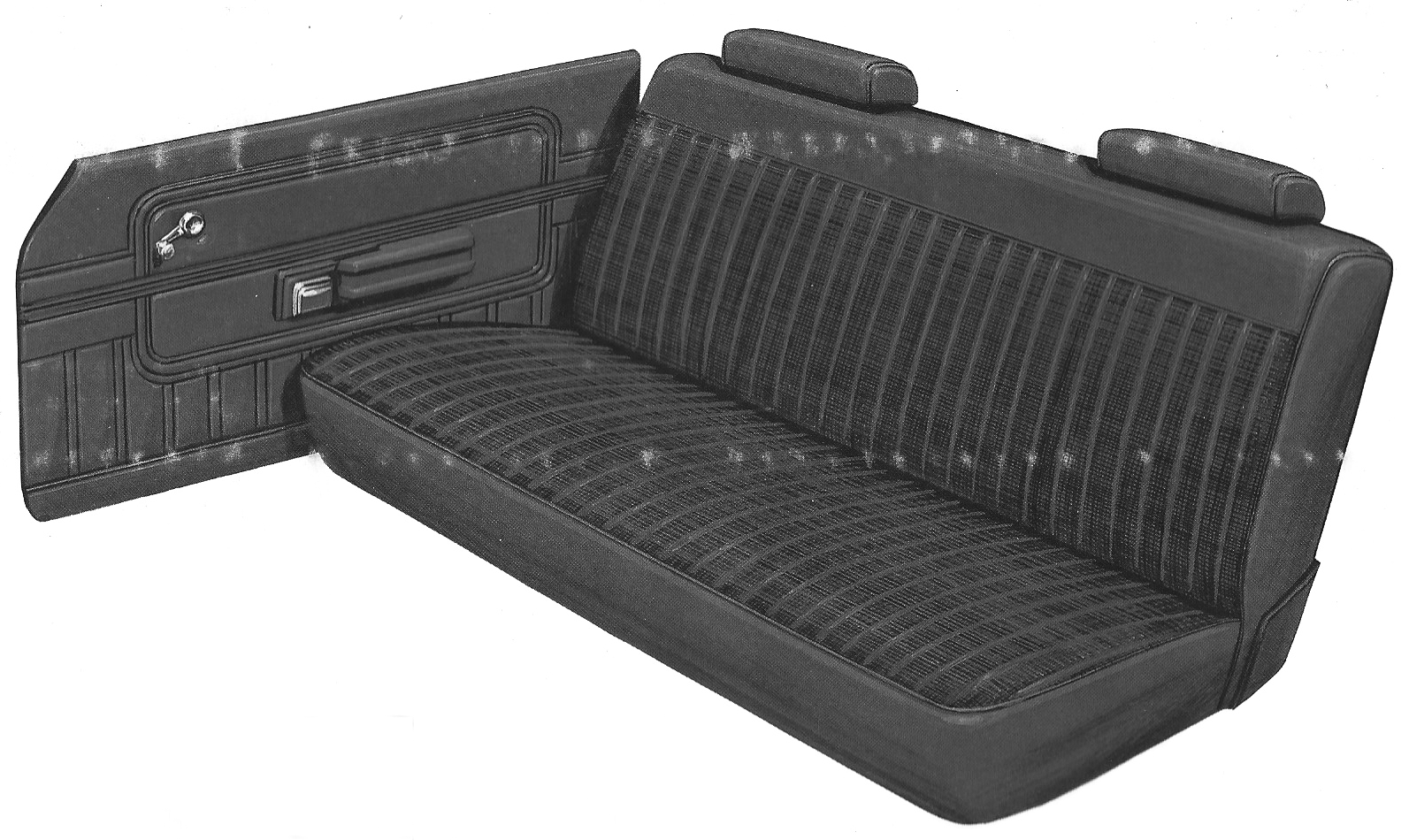 1977 Ford LTD II S 4-Door Pillared Hardtop Trim AR Complete Interior ...